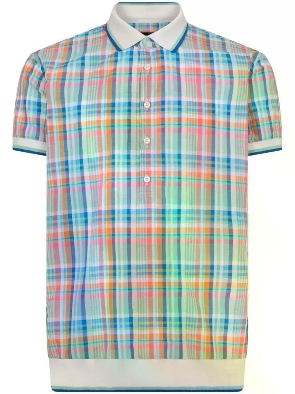 Dsquared2 Logo-print Checked Polo Shirt