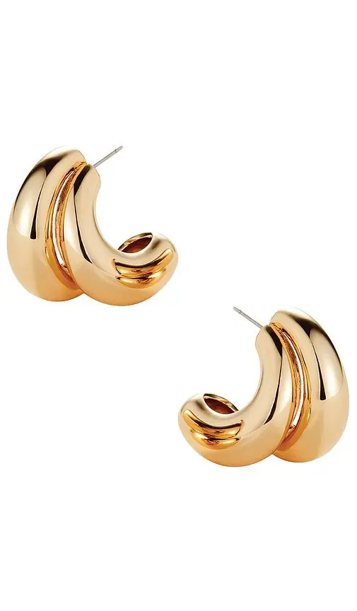 Jenny Bird Orla Double Hoop Earrings - High Polish Gold