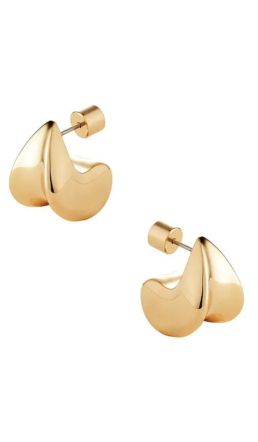 Jenny Bird Small Paige Puffs Earrings - High Polish Gold