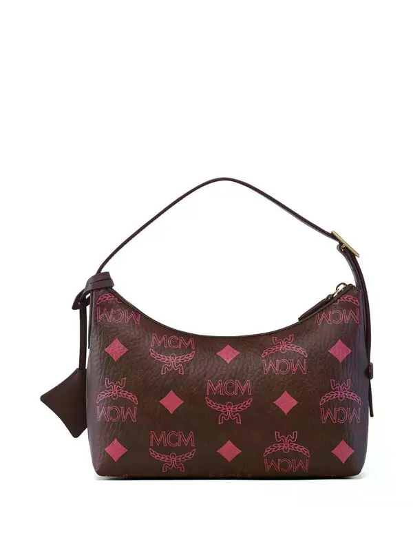 Mcm Maxi Visetos Arn Shoulder Bag - Brown