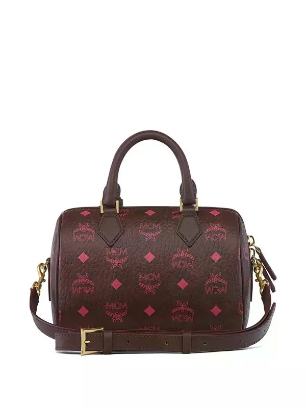 Mcm Maxi Visetos Ella Boston Bag