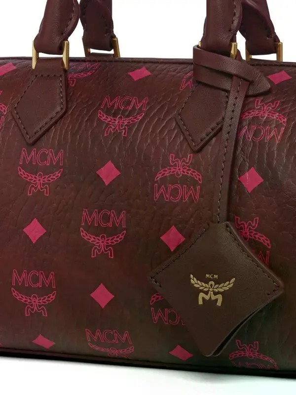 Mcm Maxi Visetos Ella Boston Bag
