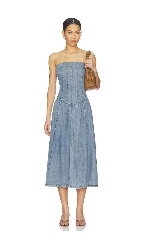 Heartloom Ronan Denim Corset Dress - River