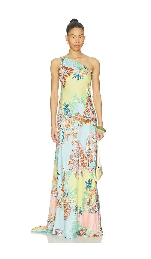 hemant and nandita one shoulder dress Jiah One Shoulder Long Dress S