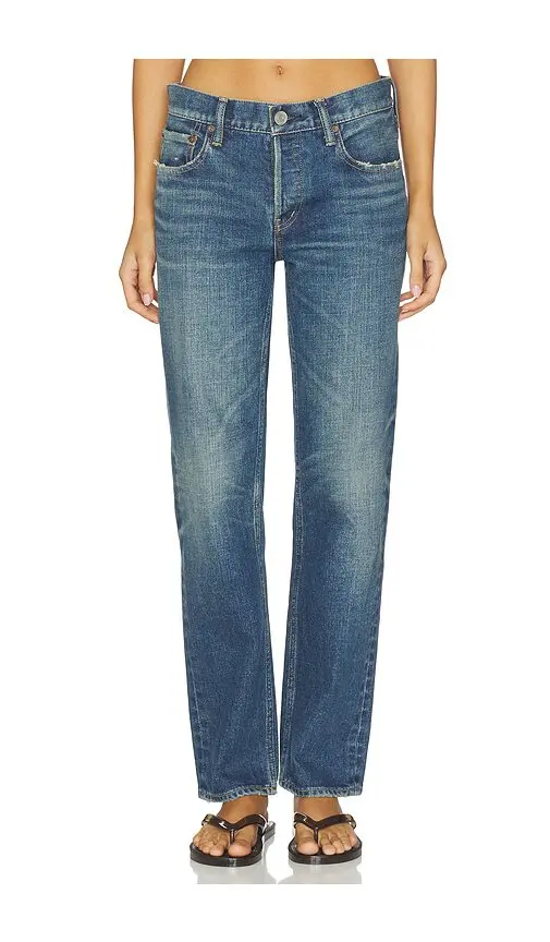 Moussy Vintage Hadley Straight Low Rise Jeans
