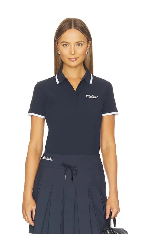 KHALHON Short Sleeve Performance Polo Top