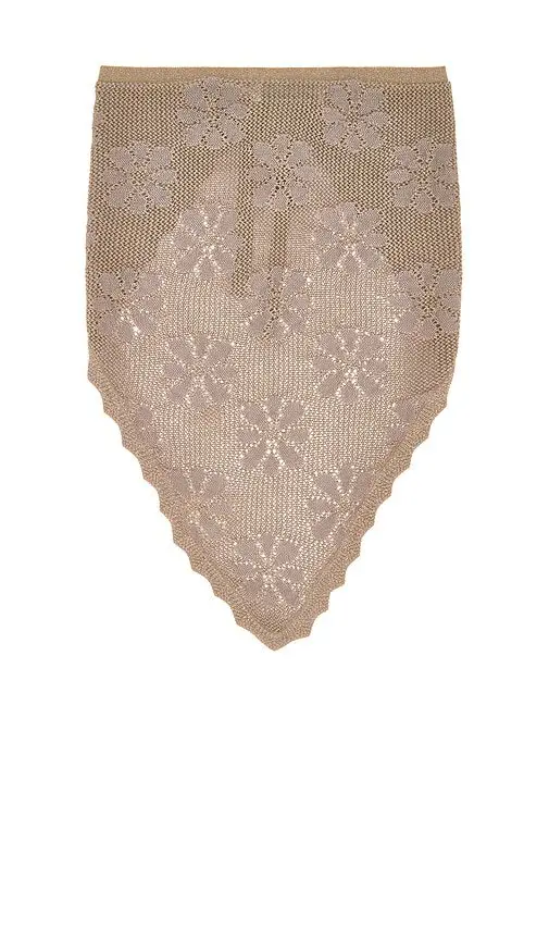ASTA RESORT X Pointelle Bandanna In Taupe