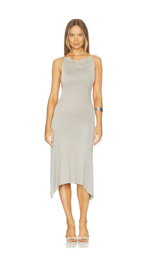 ISA BOULDER Cowl Neck Dress