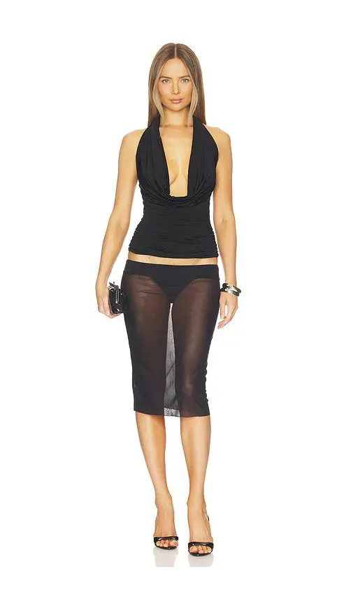 Blumarine Shiny Jersey Top