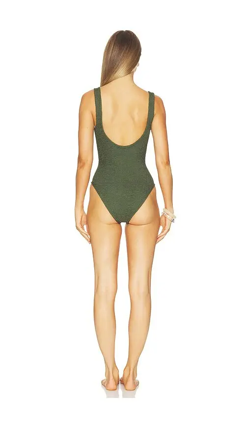 Hunza G Coverage Celine One-piece - Metallic Khaki