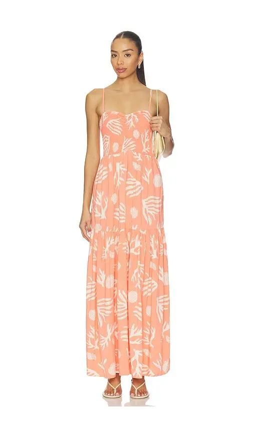 L*Space Mallorca Dress In Coral - Shell Or High Water