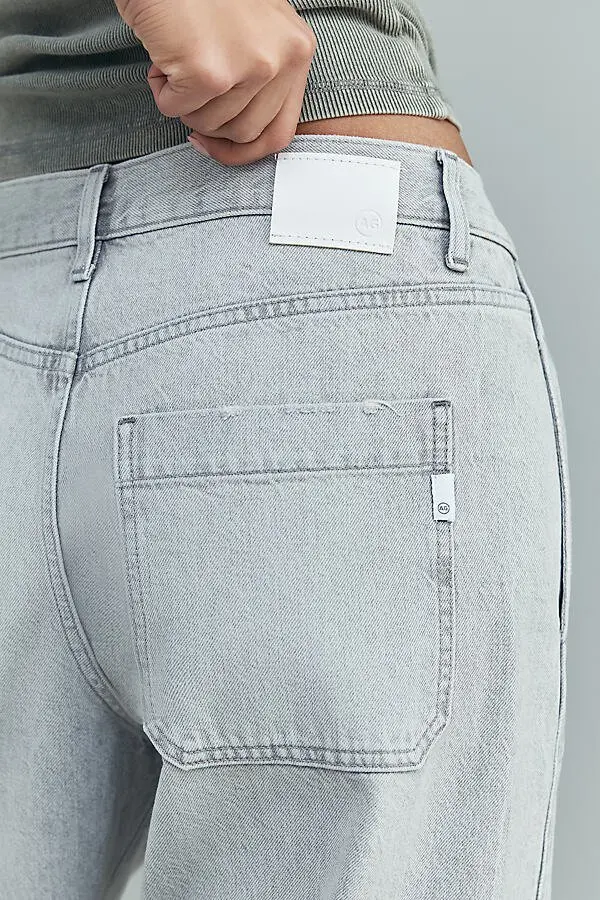 Ag Cotton Mercer High-rise Tapered Jeans - Sensory