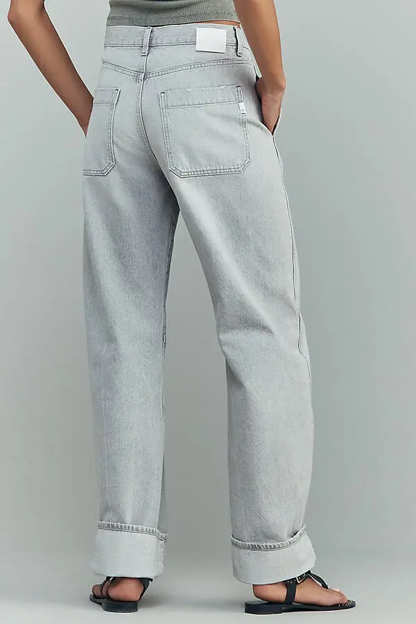 Ag Cotton Mercer High-rise Tapered Jeans - Sensory
