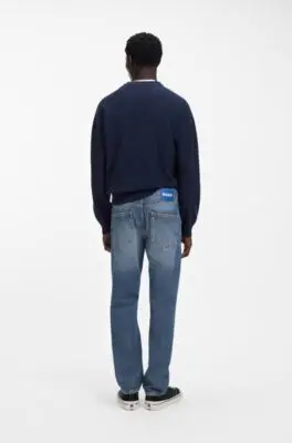 Hugo Regular-fit Jeans In Cotton Denim