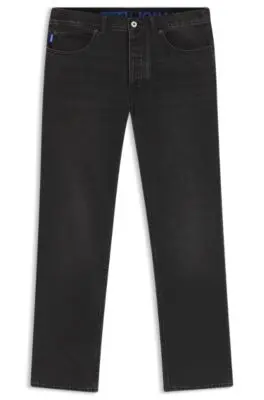 Hugo Regular-fit Jeans In Rigid Denim
