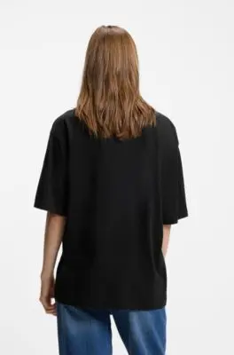 Hugo Logo-artwork T-shirt In Cotton Jersey