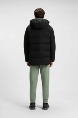 BOSS Water-repellent Down Parka Jacket - Black
