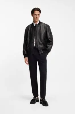 Hugo Patterned-leather Regular Fit Jacket