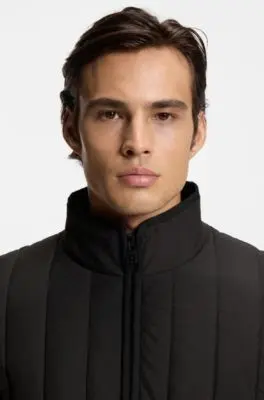 Hugo Logo-detail Quilted Jacket