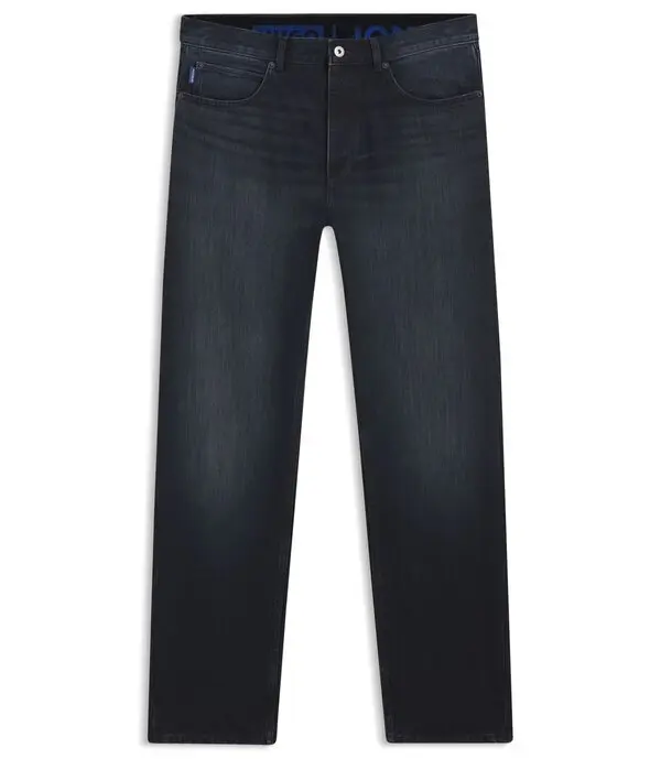 Hugo Regular-fit Jeans In Stonewashed Denim - Dark Blue