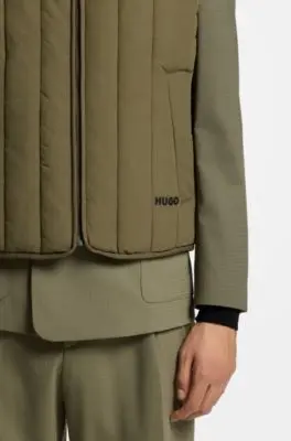 Hugo Lightweight Gilet With Vertical Quilting