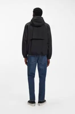 Hugo Logo-patch Windbreaker With Water-repellent Finish