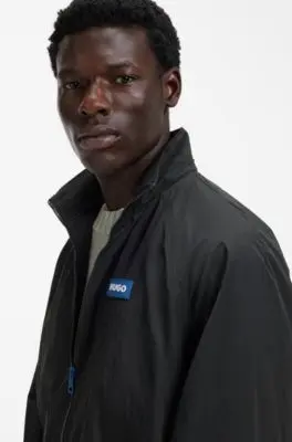 Hugo Logo-patch Windbreaker With Water-repellent Finish