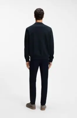 BOSS X Aston Martin Regular-fit Wing Detail Sweatshirt - Dark Blue