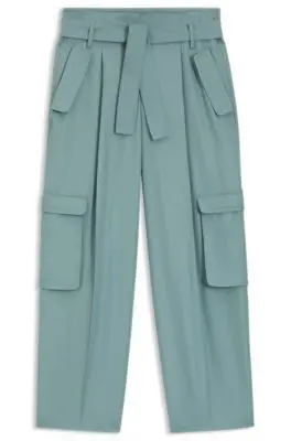 BOSS Relaxed-fit Twill Trousers