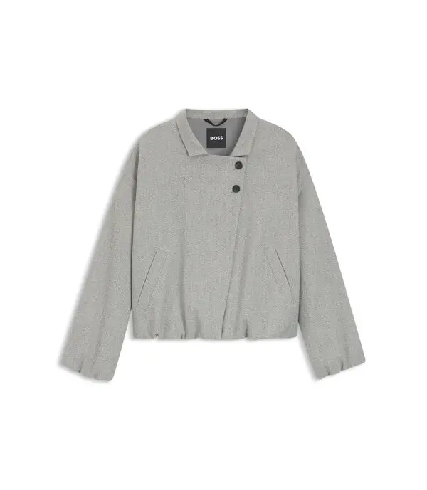 BOSS Regular-fit Sharkskin Blazer
