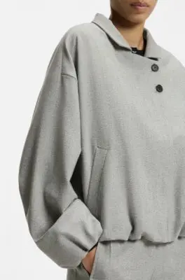 BOSS Regular-fit Sharkskin Blazer