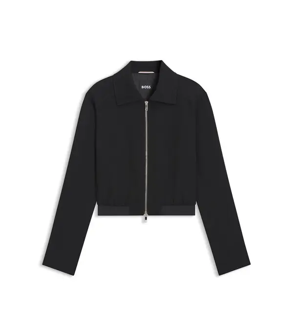 BOSS Regular-fit Crepe Blazer - Black