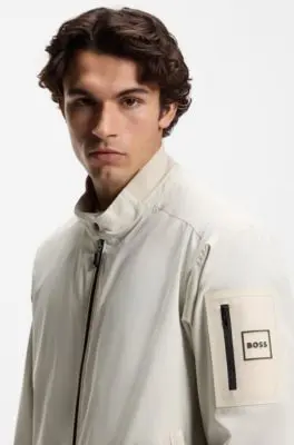 BOSS Double-piping Blouson Jacket With Water-repellent Finish