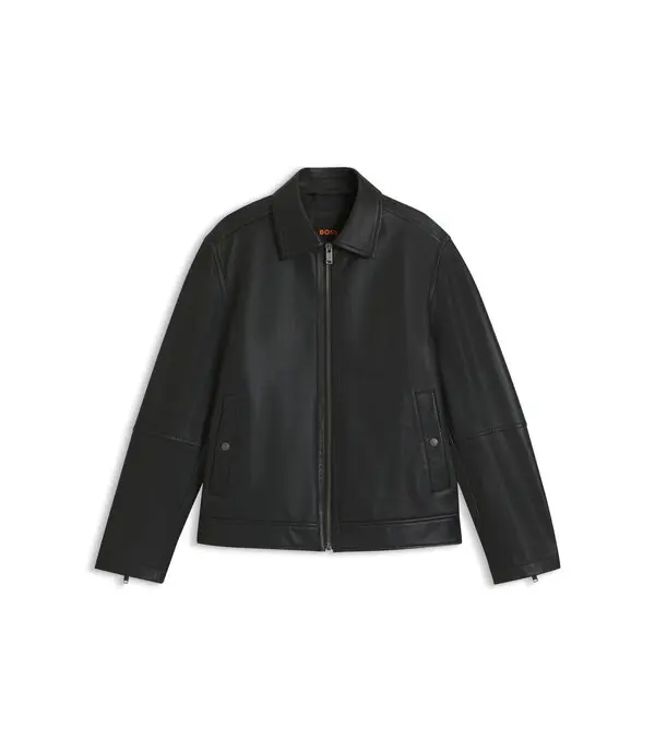 BOSS Nappa-leather Regular Fit Jacket