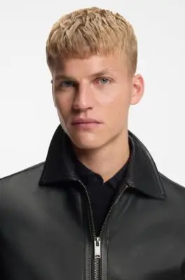 BOSS Nappa-leather Regular Fit Jacket