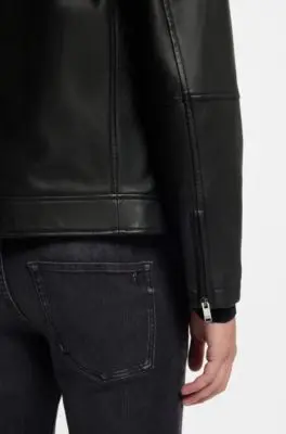 BOSS Nappa-leather Regular Fit Jacket