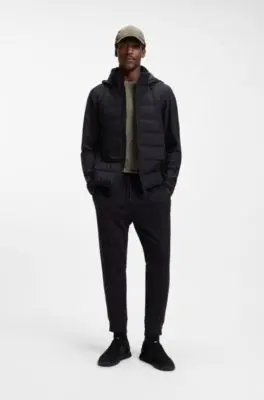 BOSS Down-filled Jacket With Water-repellent Finish - Black