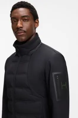 BOSS Down-filled Jacket With Water-repellent Finish - Black