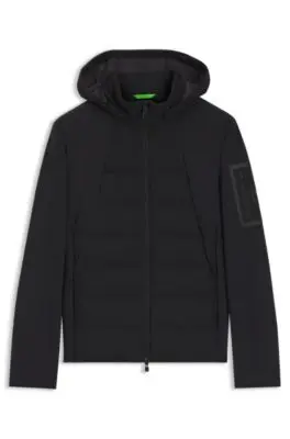 BOSS Down-filled Jacket With Water-repellent Finish - Black