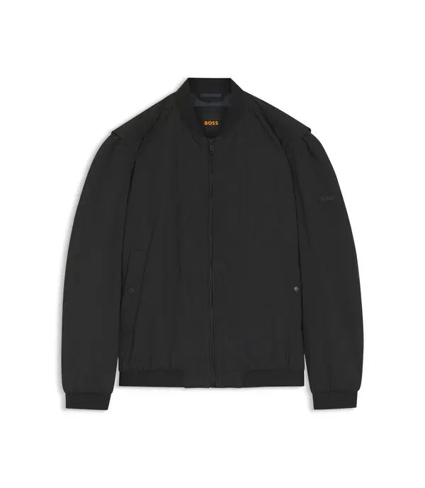 BOSS Water-repellent Bomber Jacket - Black