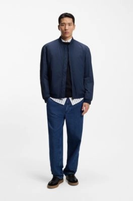 BOSS Water-repellent Bomber Jacket - Light Blue