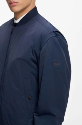 BOSS Water-repellent Bomber Jacket - Light Blue