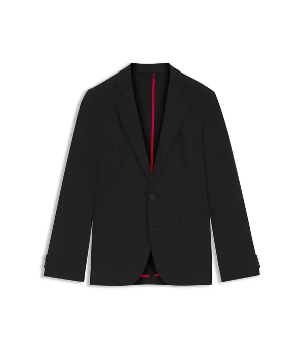 Hugo Melange Slim-fit Jacket In A Cotton Blend