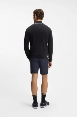 BOSS Regular-fit Zip-neck Sweater