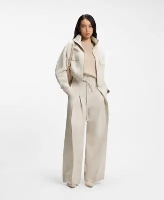 BOSS Relaxed-fit Cotton-linen Twill Blazer