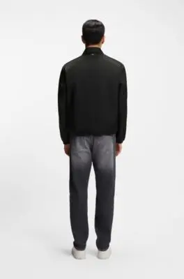 BOSS Micro-monogram Jacket With Water-repellent Finish