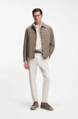 BOSS Wool-blend Jacket - Light Grey