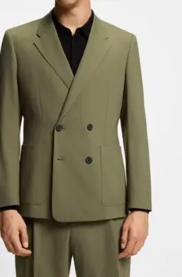Hugo Slim-fit Jacket In Stretch Ripstop