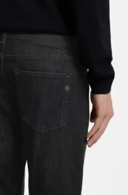 BOSS Delaware Slim-fit Jeans - Black