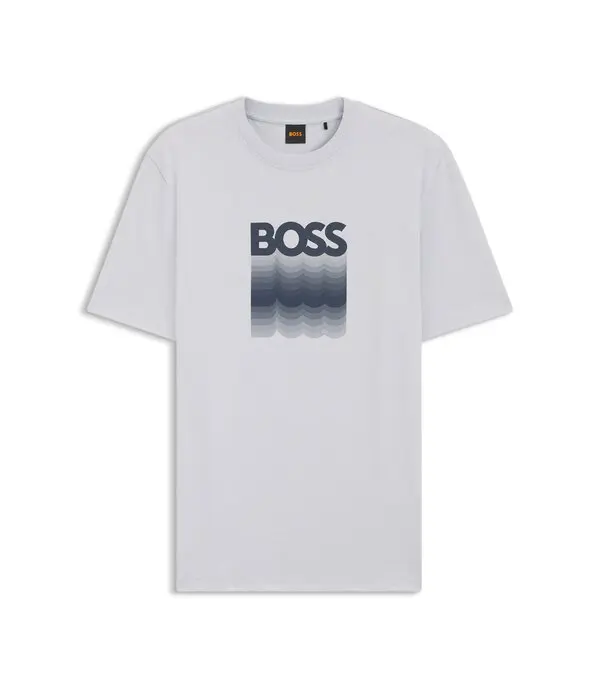 BOSS Regular-fit T-shirt In Cotton Jersey - Light Grey